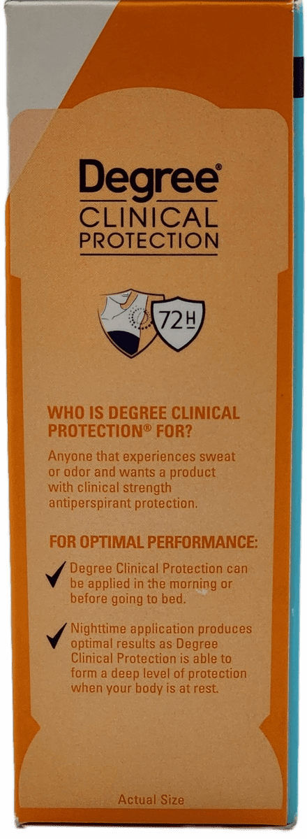 Degree Clinical Protection Antiperspirant deodorant - Summer strength ...