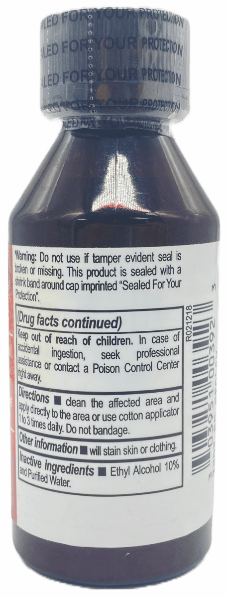 Gentian Violet - Topical Solution 1% - 2 Fl. Oz.