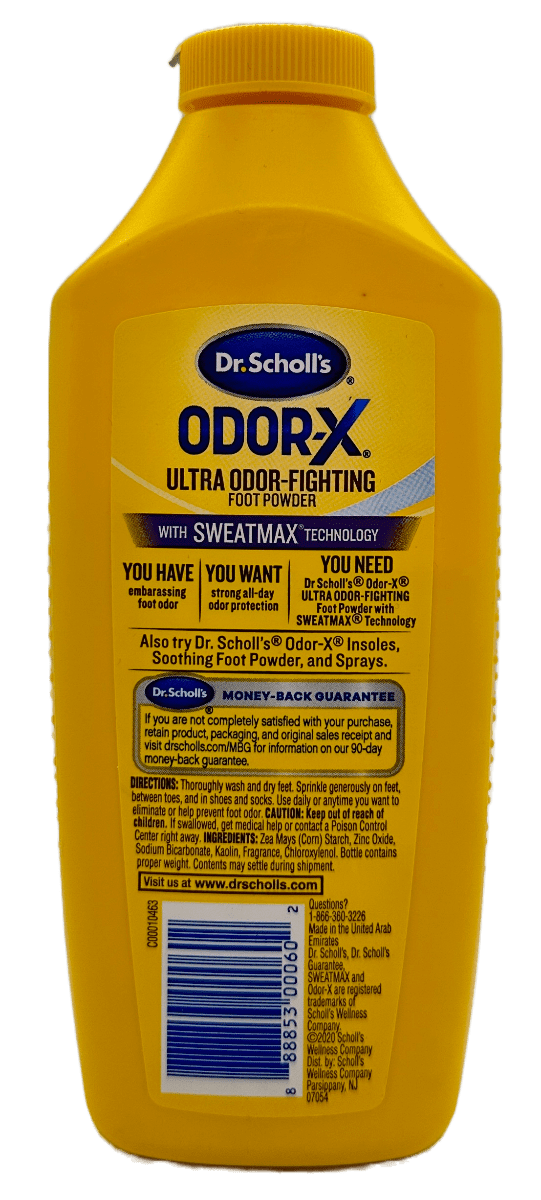 Dr. Scholl's - Odor-X Ultra Odor-Fighting Foot Powder - 6.25 oz