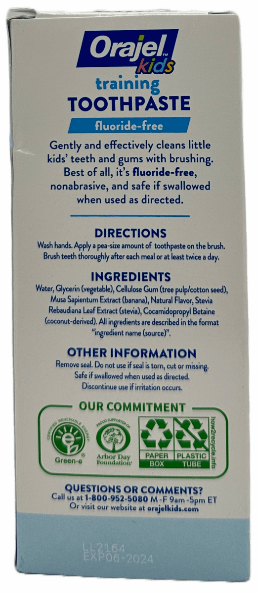 Delightful Orajel Kids Training Toothpaste - Natural Berry Fruity ...