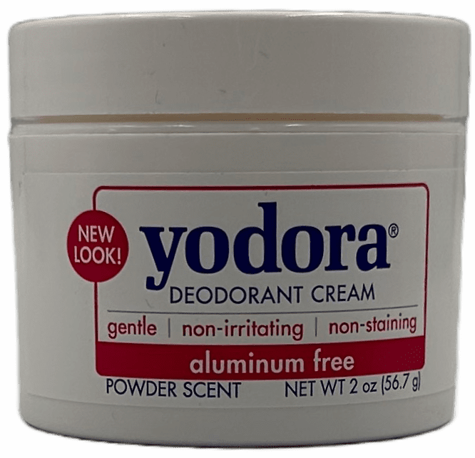 Yodora Deodorant Cream - Powder Scent - 2 Oz.