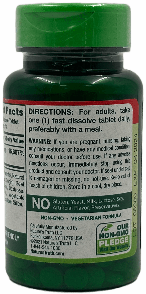 Nature's Truth Ultra Biotin 5,000 mcg | 78 Tablets