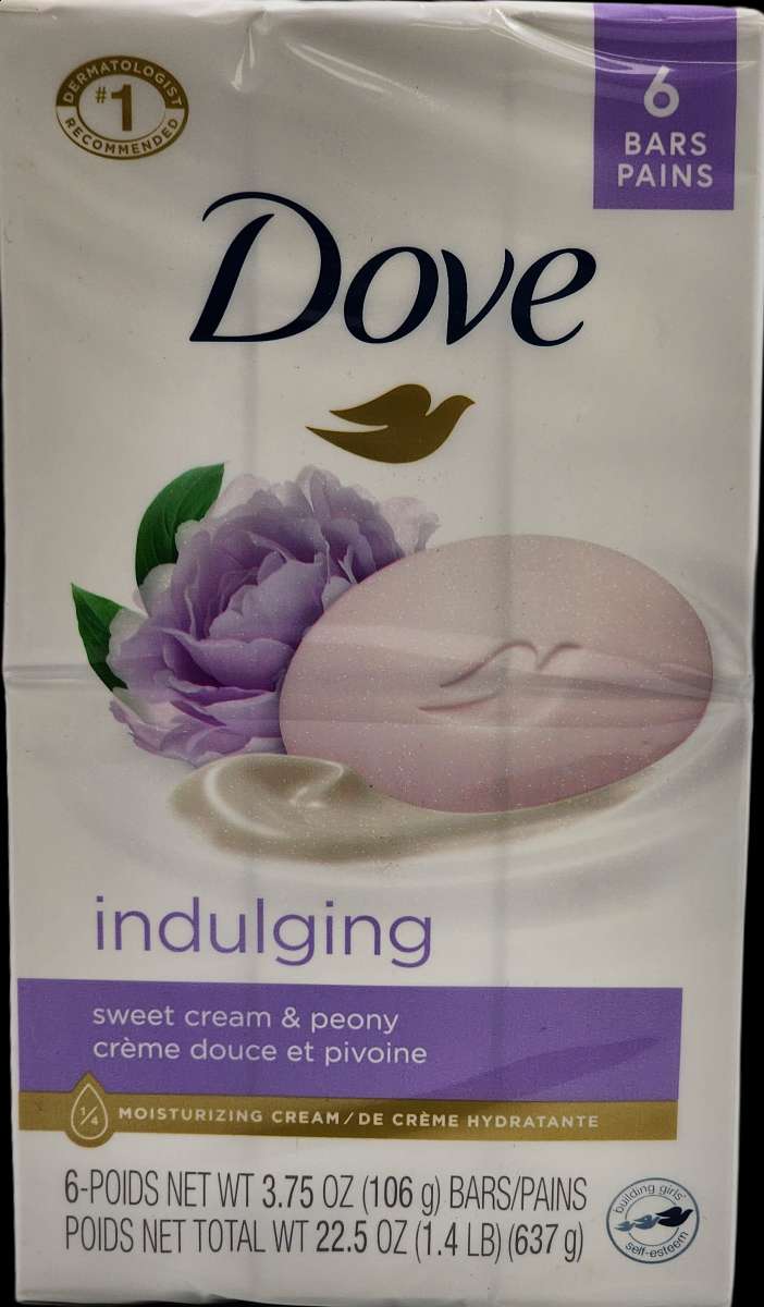 Dove Indulging Bars Sweet Cream & Peony 6 Ct | Luxury Care