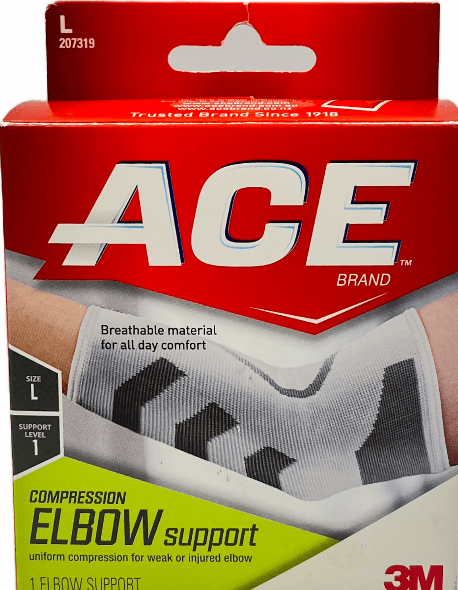 Ace - Compression Elbow Support (L) - 3 M - 1 Elbow Support ...