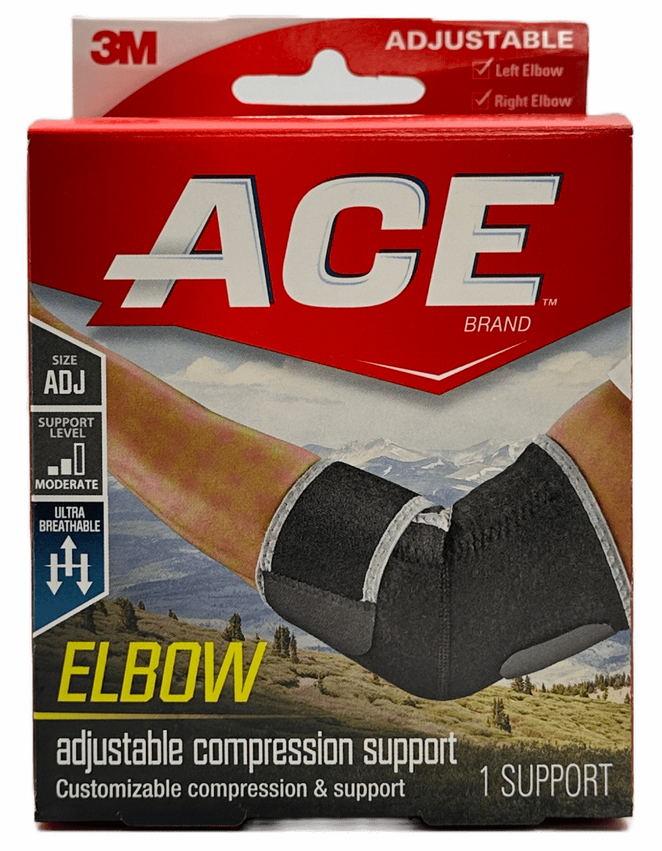 Ace - Compression Elbow Support (ADJ) - 3 M - 1 Support