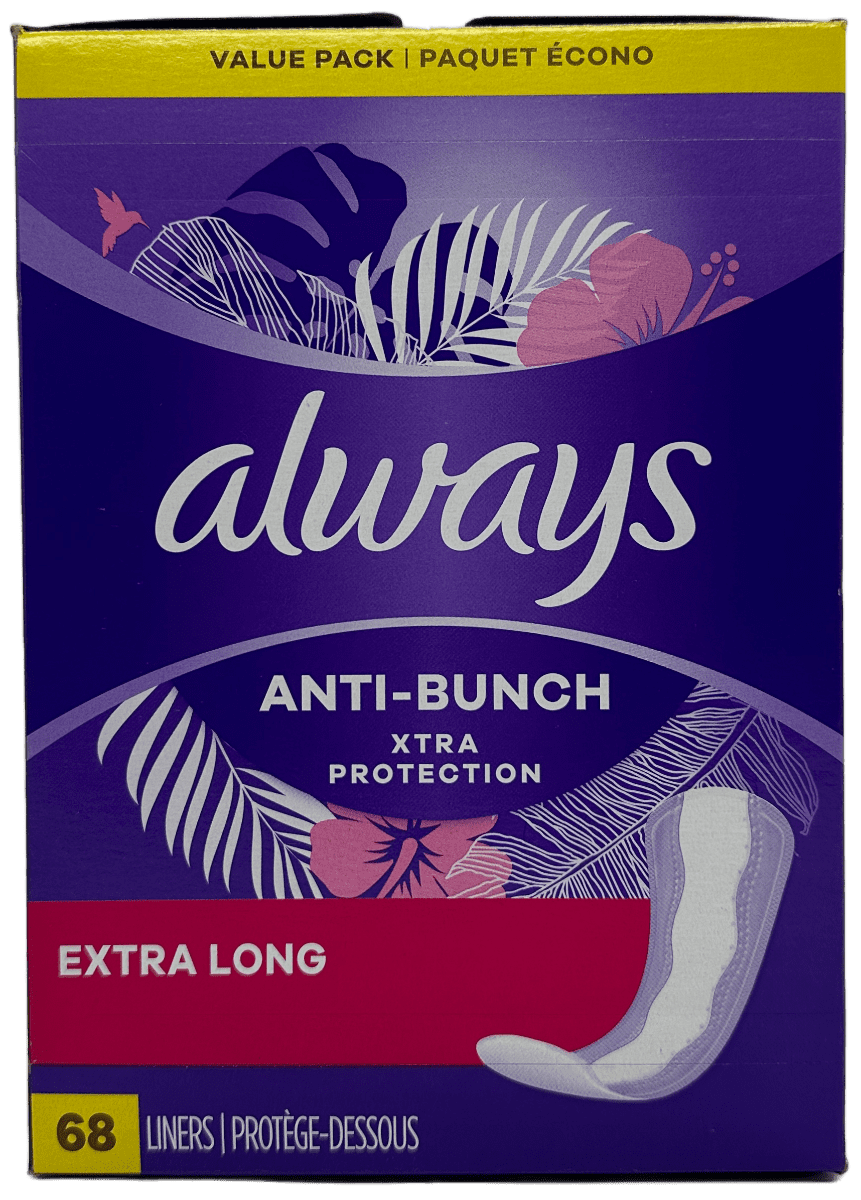 Always Liners - Thin No Feel Protection - 20 Liners | Branchbrook Pharmacy