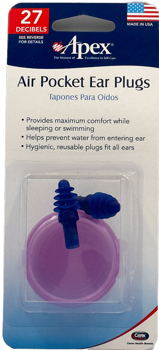 Apex Air Pocket Ear Plugs: 27dB Protection for Work & Play
