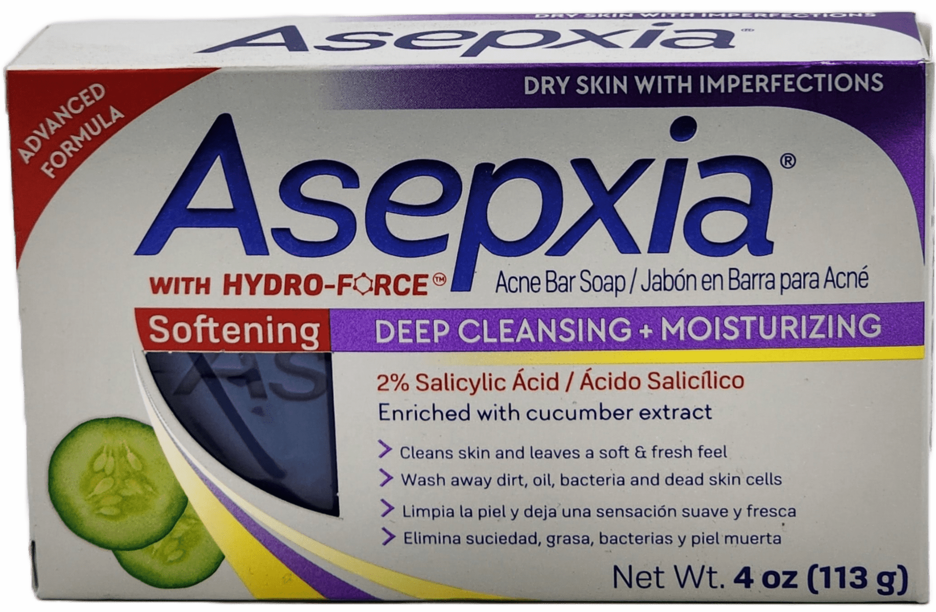 Asepxia Acne Bar Soap Softening - 4 oz | Clear Skin