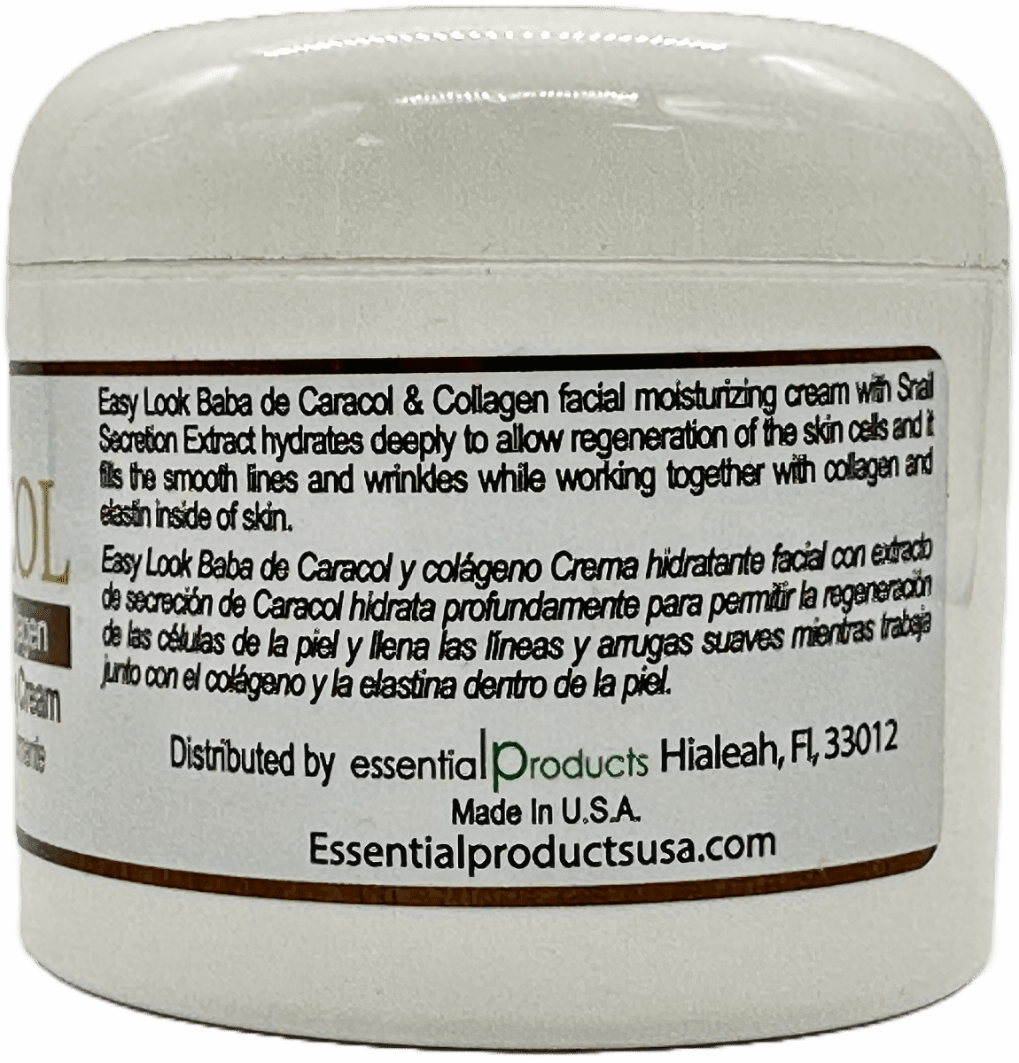 Baba De Caracol Snail Cream With Collagen - 4 OZ - Branchbrook Pharmacy