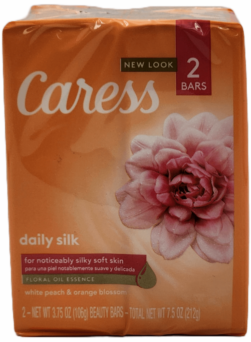 Caress daily silk Beauty Bar Soap - Floral Oil Essence - 2 Bars ...