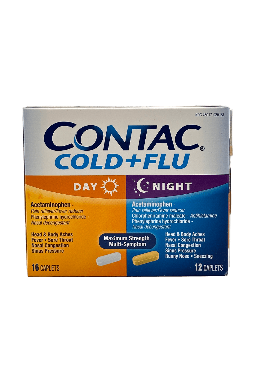 Contac Cold + Flu - Day & Night - 16 & 12 Caplets
