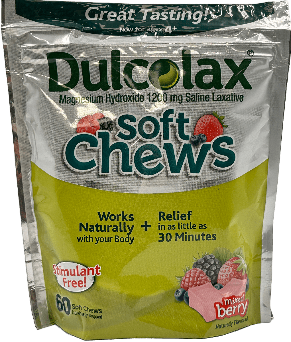 Dulcolax Soft Chews Laxative - Mixed Berry - 60 Ct
