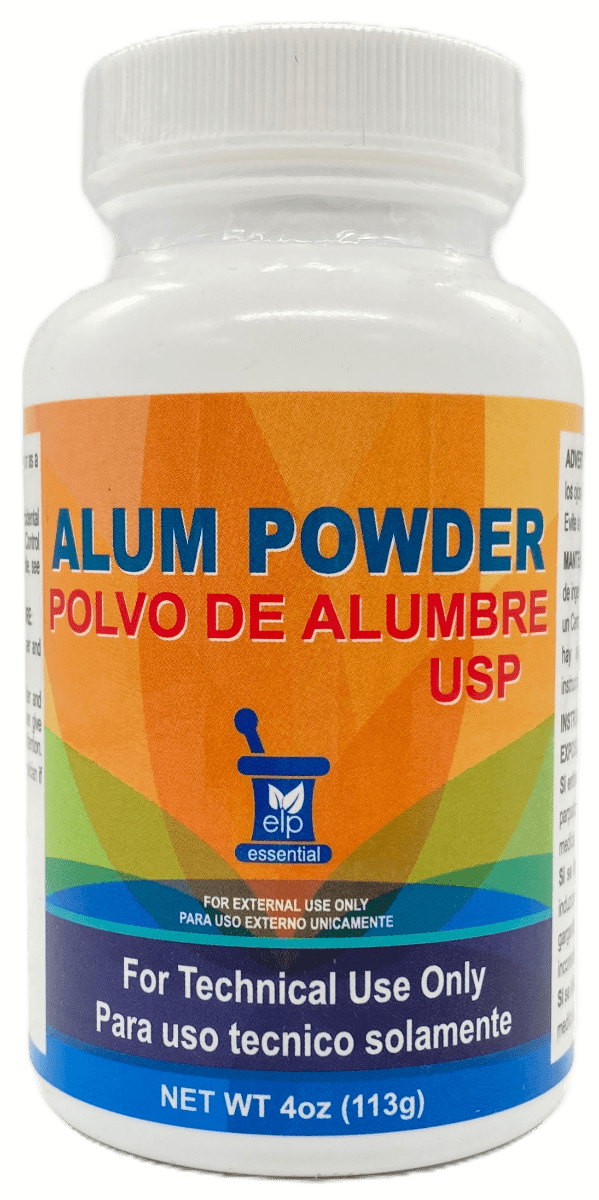 Elp Essential Alum Powder 4 OZ: 4-in-1 Natural Skin Care