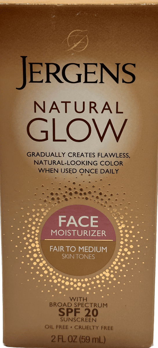 Jergens Natural Glow Face Moisturizer - 2 FL OZ | Branchbrook Pharmacy