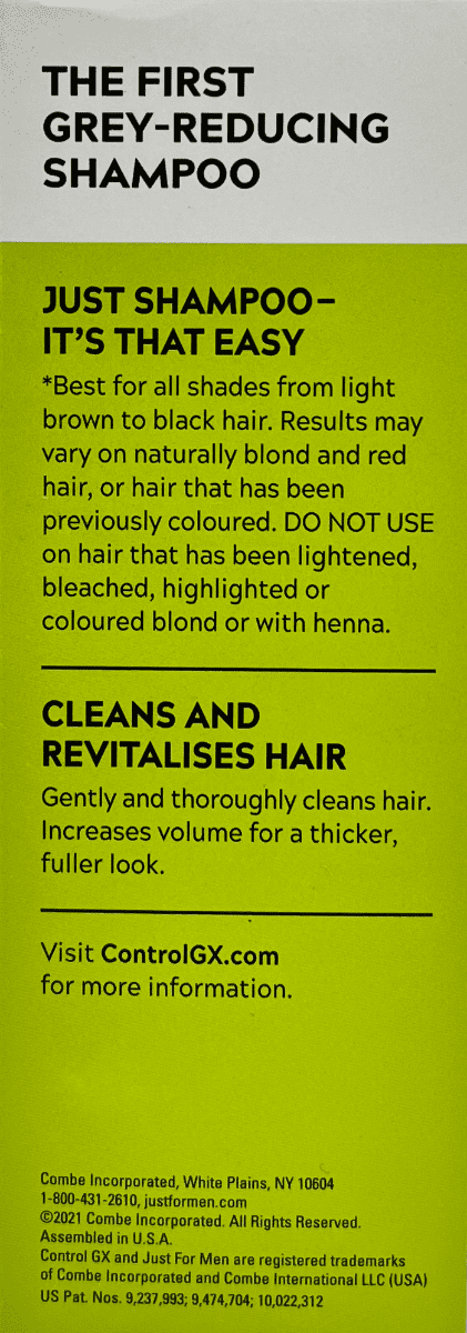Control GX Grey Reducing Shampoo - Just For Men 4oz