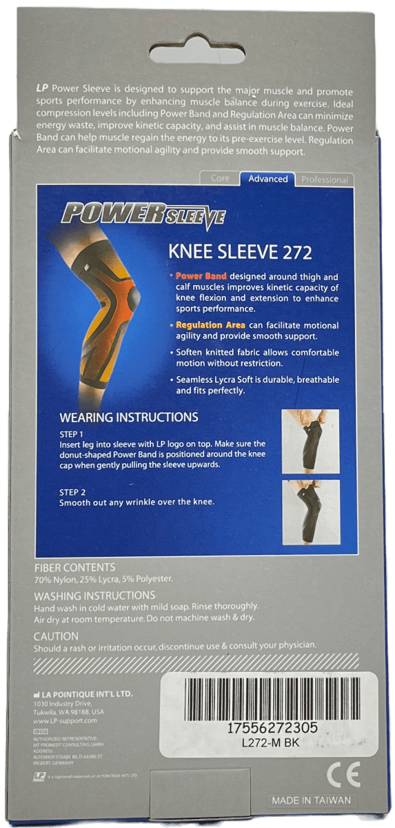 LP Support - Knee Power Sleeve - 272 - M - Branchbrook Pharmacy