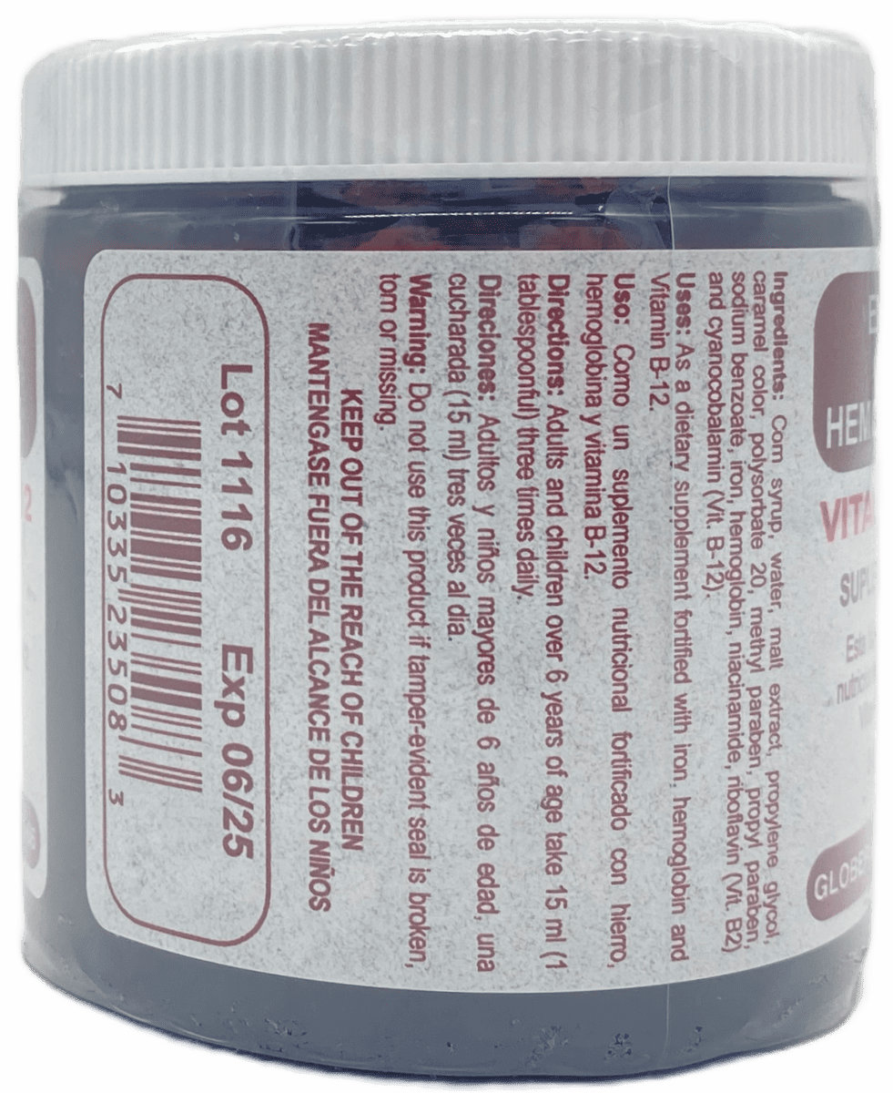 Boost Hemoglobin with Malt Extract & B-12 | 8 fl oz