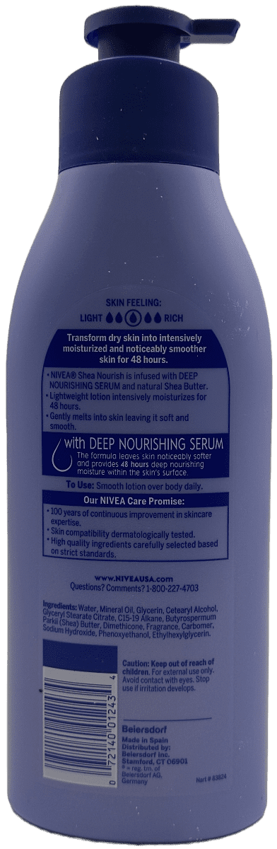 Nivea Body Lotion Shea Nourish 16.9 fl oz - Hydration