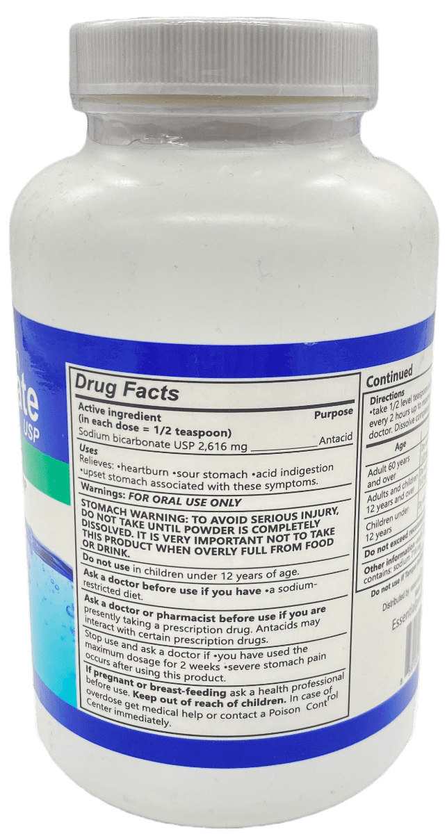 Elp Essential - Sodium Bicarbonate Antacid Oral Powder - 16 OZ ...