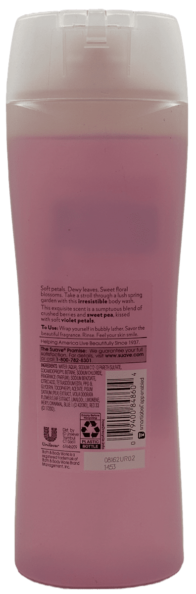 Suave Pampering Body Wash Sweet Pea & Violet 15 fl oz