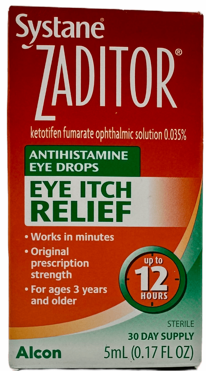 Systane Zaditor Antihistamine Eye Drops - Eye Itch Relief - 5 mL