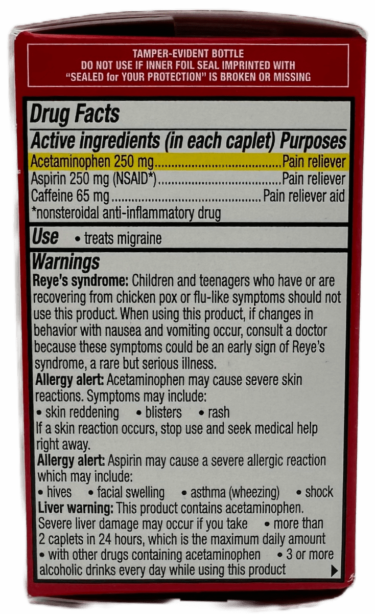 Excedrin Migraine Caplets - 24 Ct | Branchbrook Pharmacy