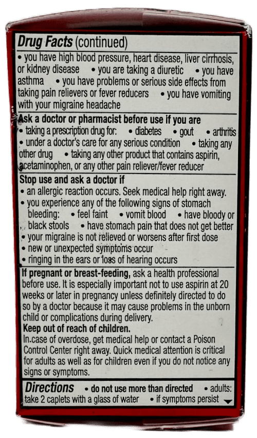 Excedrin Migraine Caplets - 24 Ct - Branchbrook Pharmacy