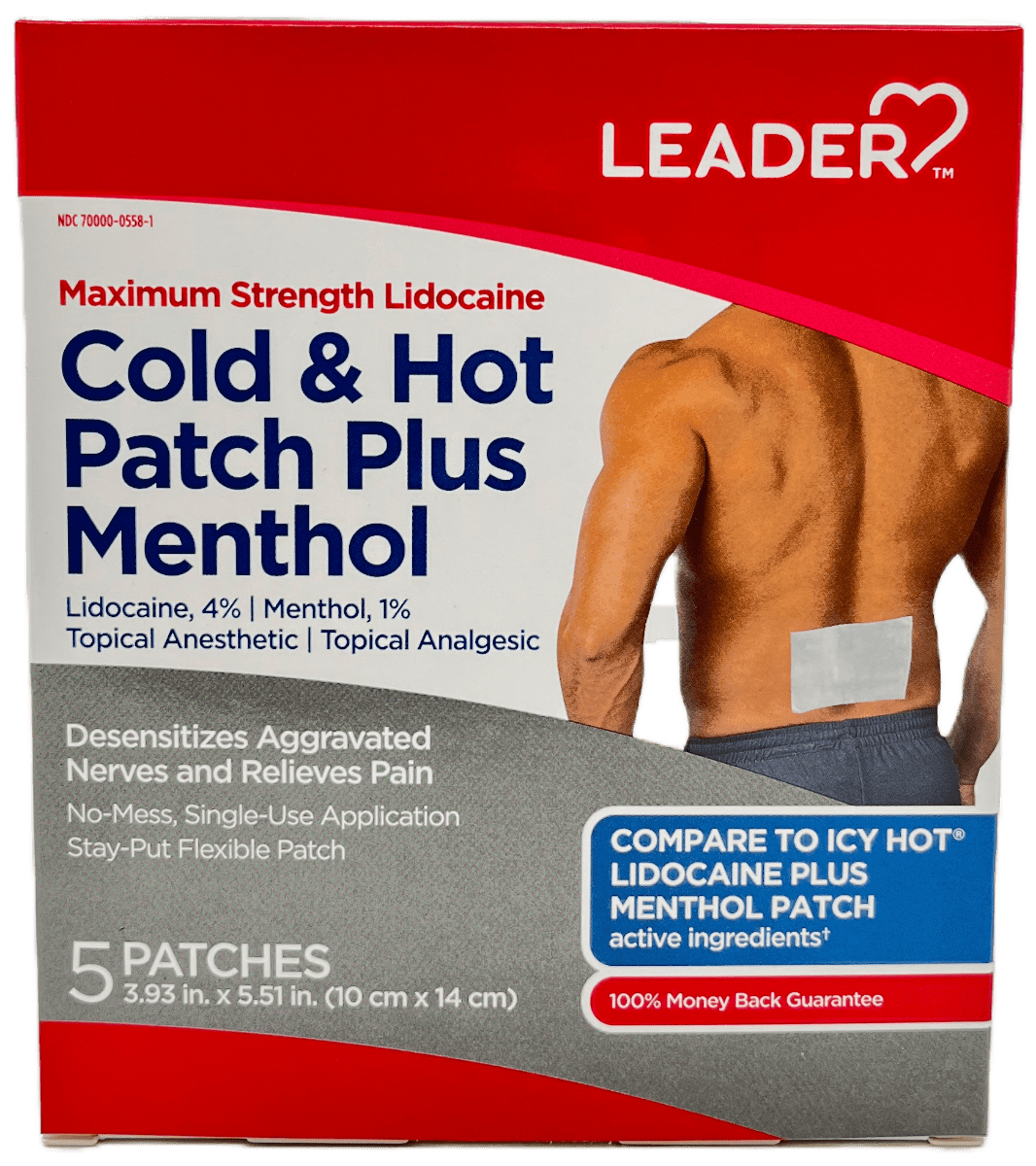 Leader Cold and Hot Patch - Plus Menthol