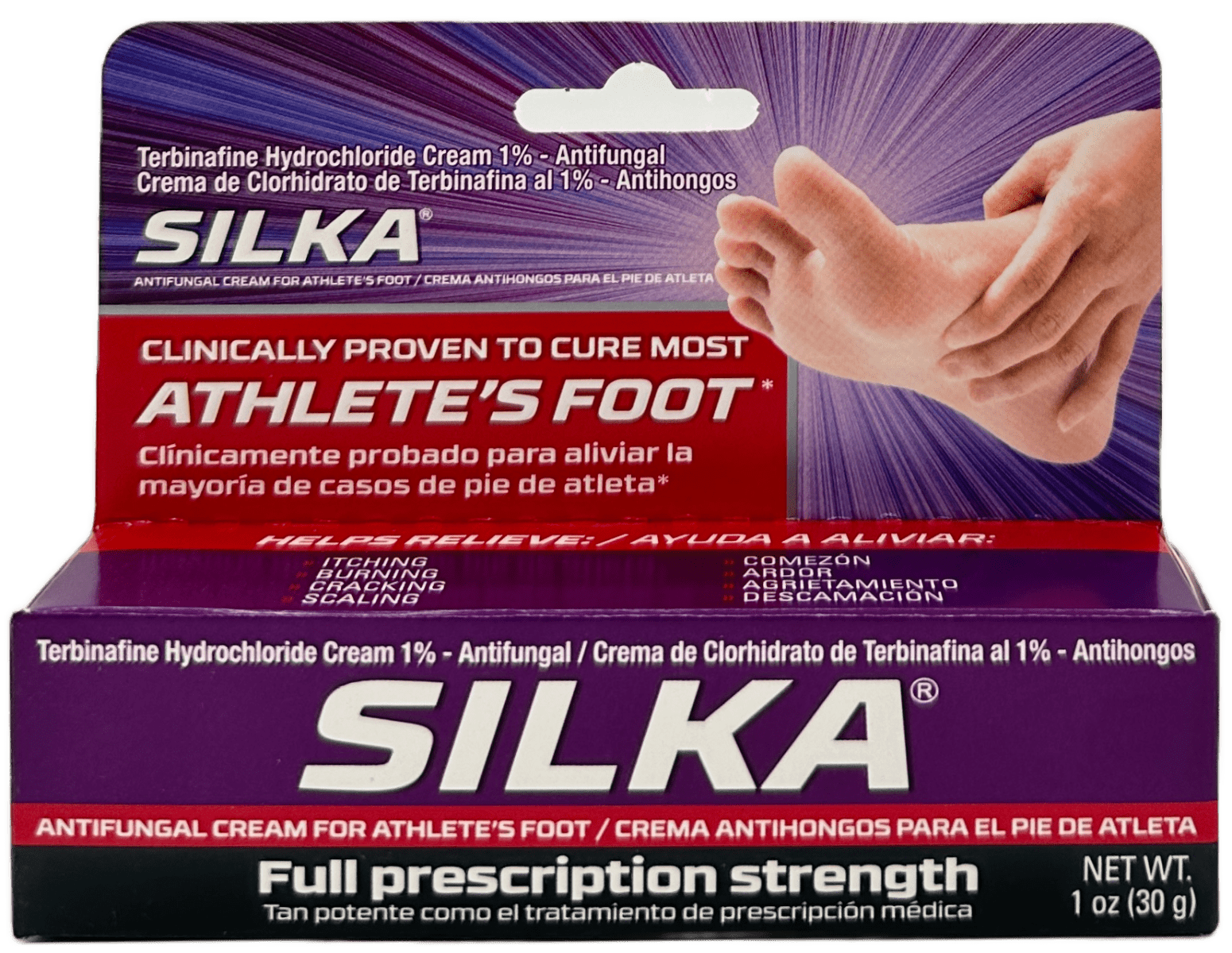 Silka Antifungal Cream For Athlete's Foot - 1 Oz.