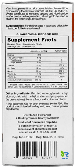 Syrup Gelnorex Kids - 4 FL OZ - Branchbrook Pharmacy